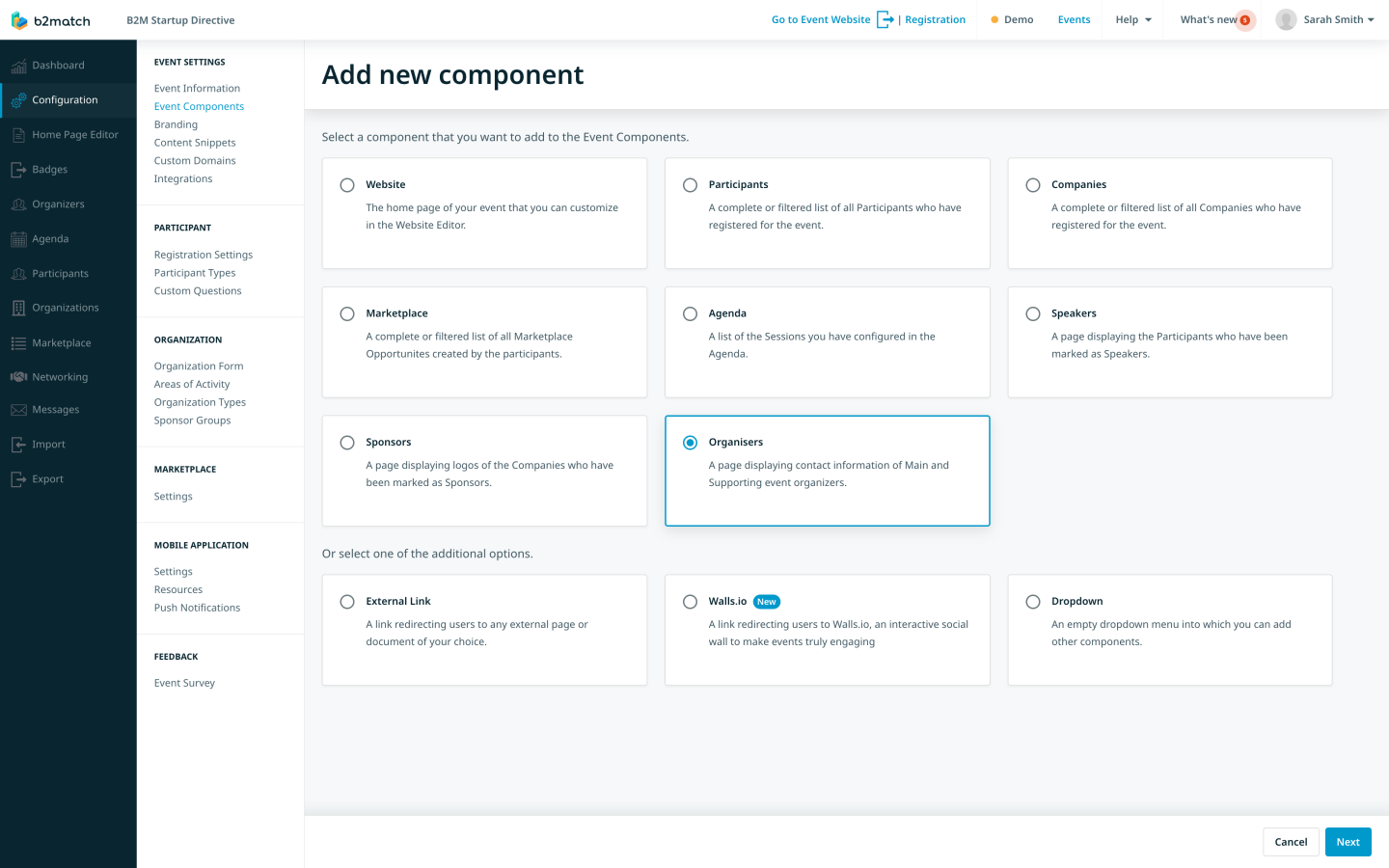 Exploring & Configuring Components
